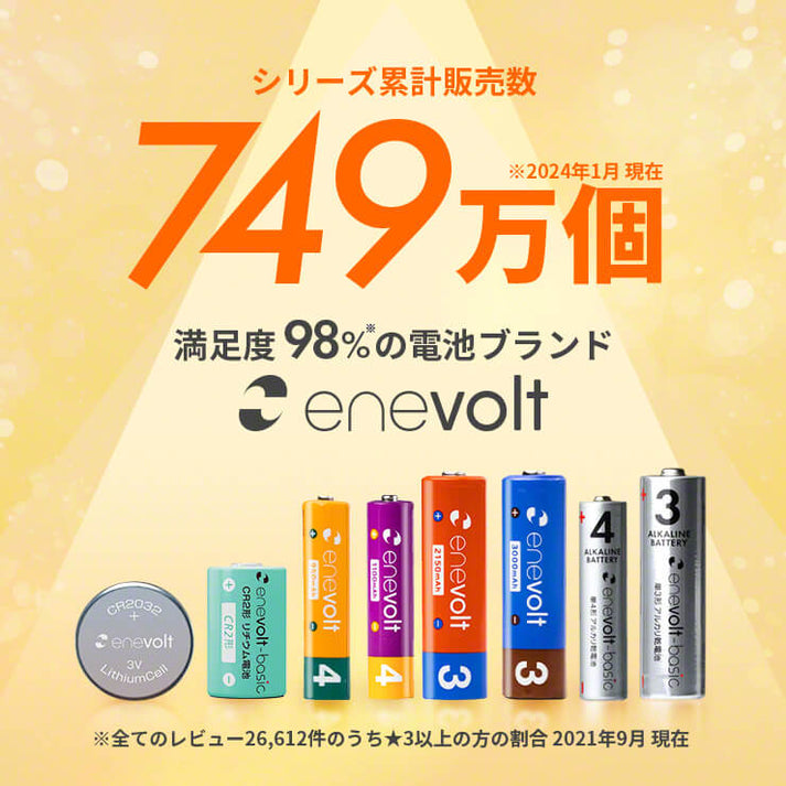 enevolt （エネボルト） | ニッケル水素充電池 EV-KX-FAN51 800mAh – enevolt（エネボルト）
